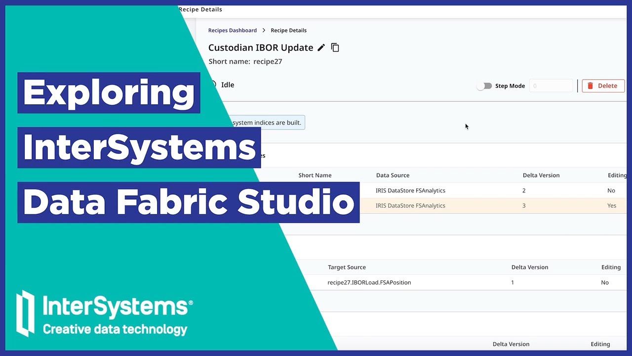 Exploring InterSystems Data Fabric Studio - YouTube