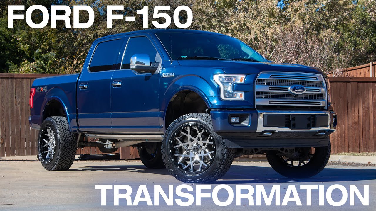 Ford F-150 Transformation - 6" Lift, 22" Wheels, 35" Tires - YouTube