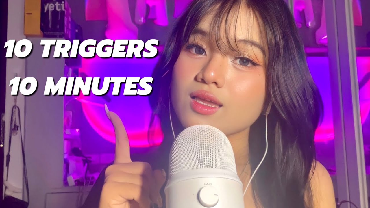 Asmr 10 Triggers In 10 Minutes Youtube