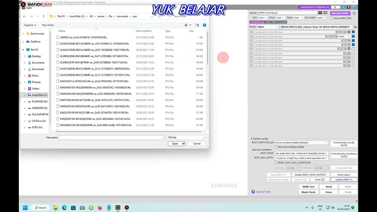 KM3V6001CA-B708/128G ffu error - YouTube