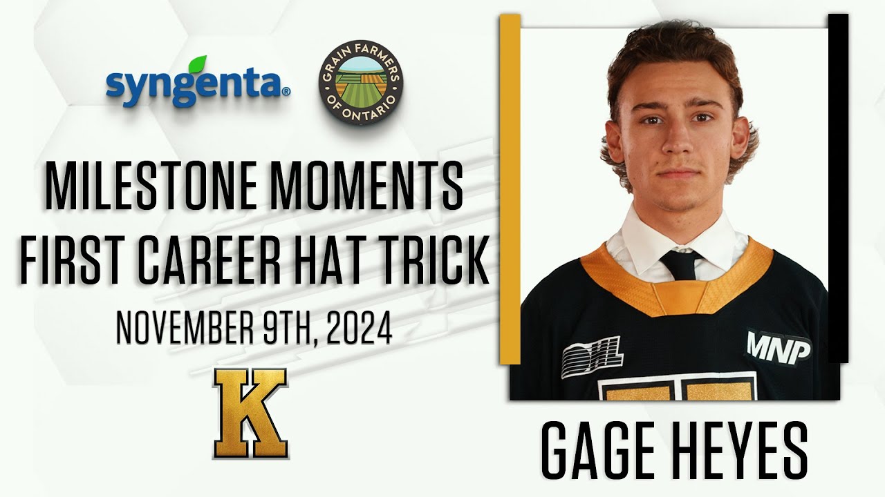OHL Milestone | First Career Hat Trick | Gage Heyes - YouTube