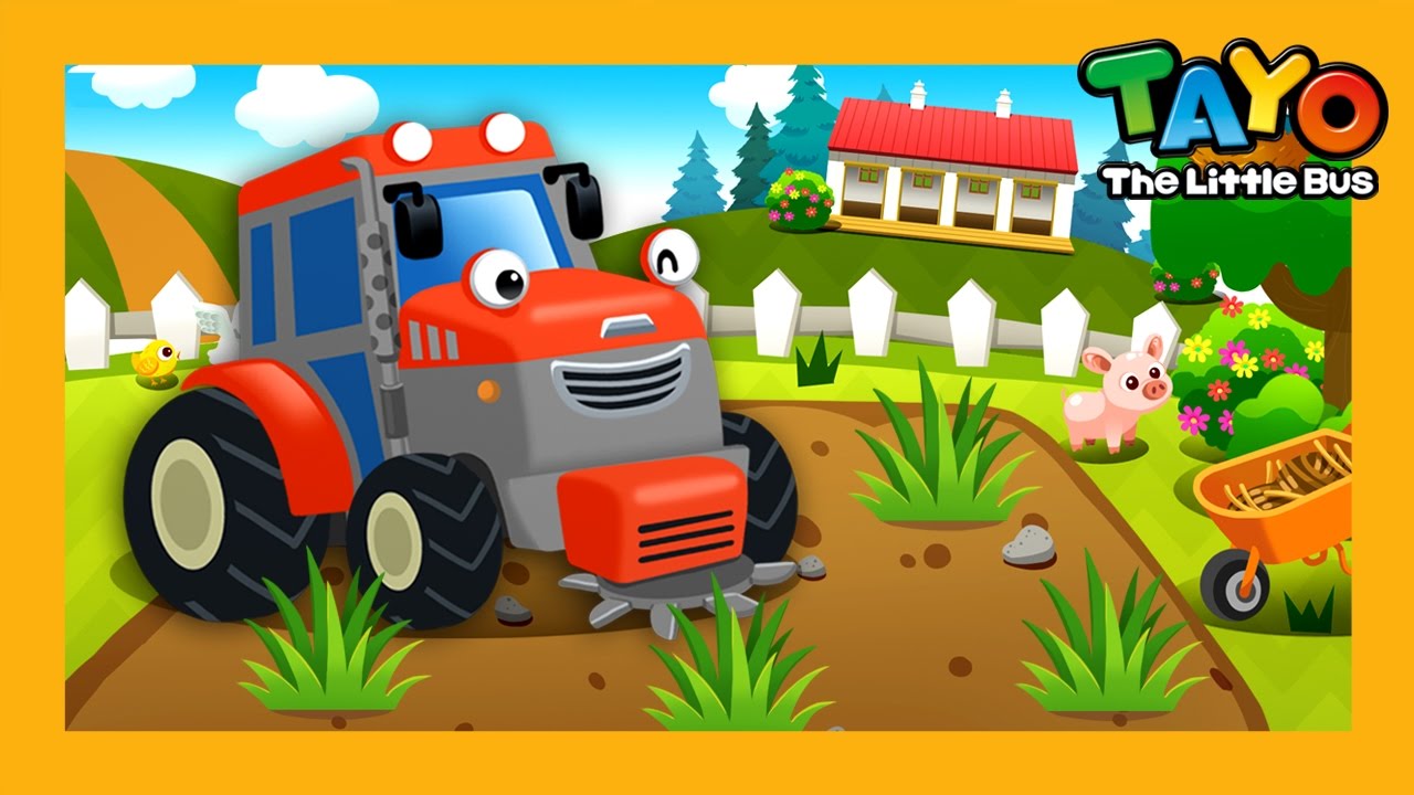 Ractor the Strong Tractor l Job Game #5 l Learn Street Vehicles l Tayo ...