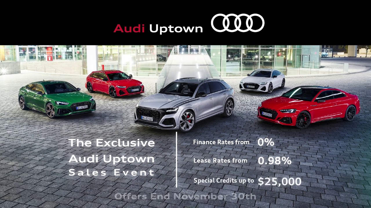 The Exclusive Audi Uptown Sales Event - YouTube