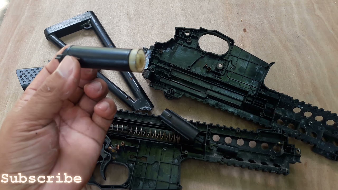 How to make toy gun to bb alcohol gun at home easily - YouTube