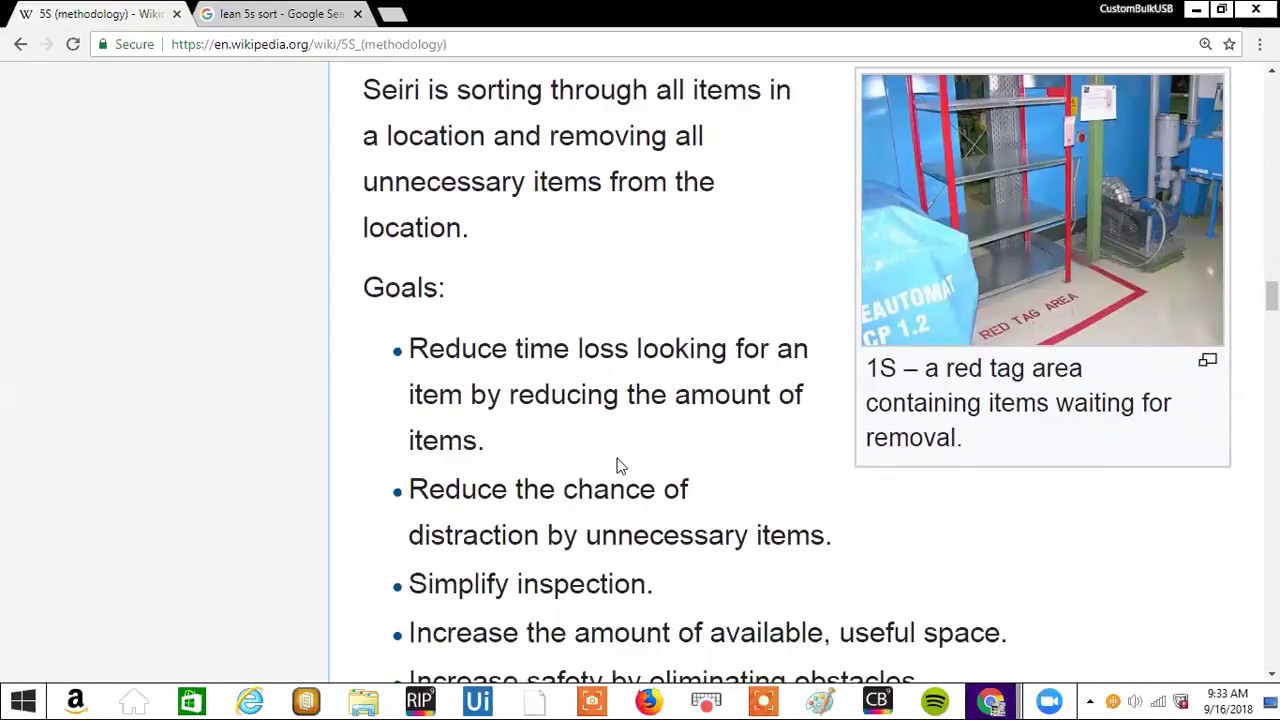5S Lean - SORT by Frank Shines - YouTube