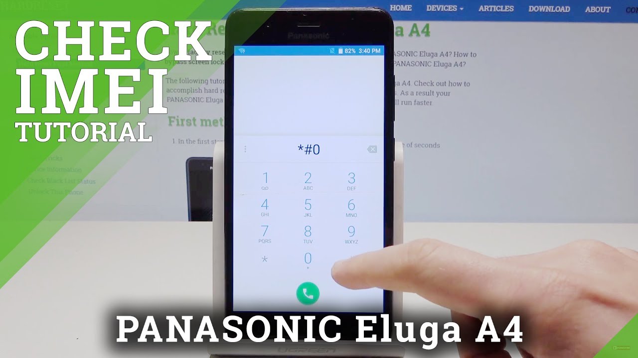 How to Check IMEI in PANASONIC Eluga A4 - IMEI & Serial Number Info ...