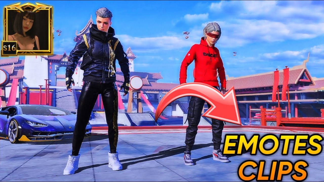 PUBG EMOTES PACK IN NEW LOBBY 🥵 || 4K QUALITY FREE EMOTES CLIPS FOR ...