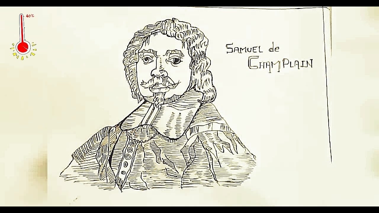 'Samuel de Champlain' the great Explorer pen art.....// 'सैमुअल डी ...