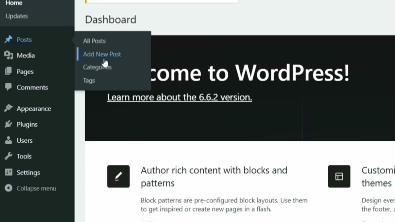 WordPress Dashboard Tutorial - Dashboard Overview in Simple & EasyWay - YouTube