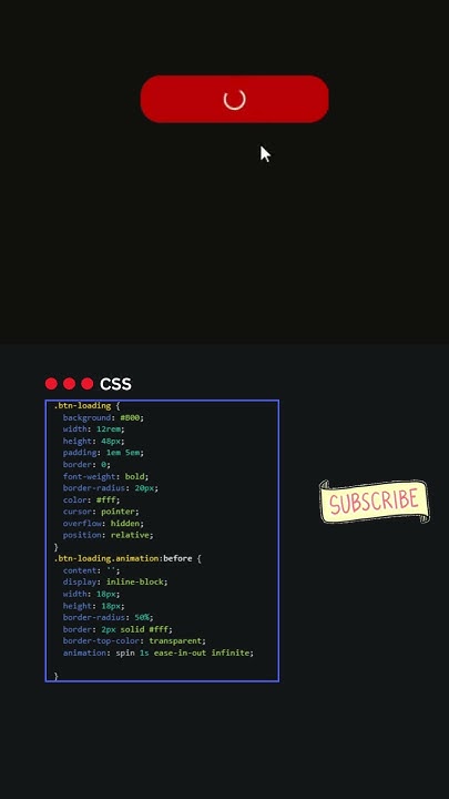 Css Button Loading Animation Coding Webcoding Webdesign Shorts Trending Programming Youtube