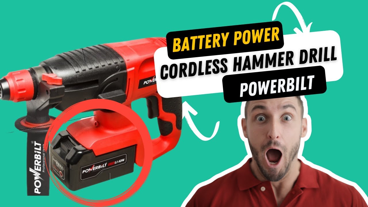 Powerbilt battery powered hammer drill ⚡🔋 | एक बार चार्ज करें और पूरे ...