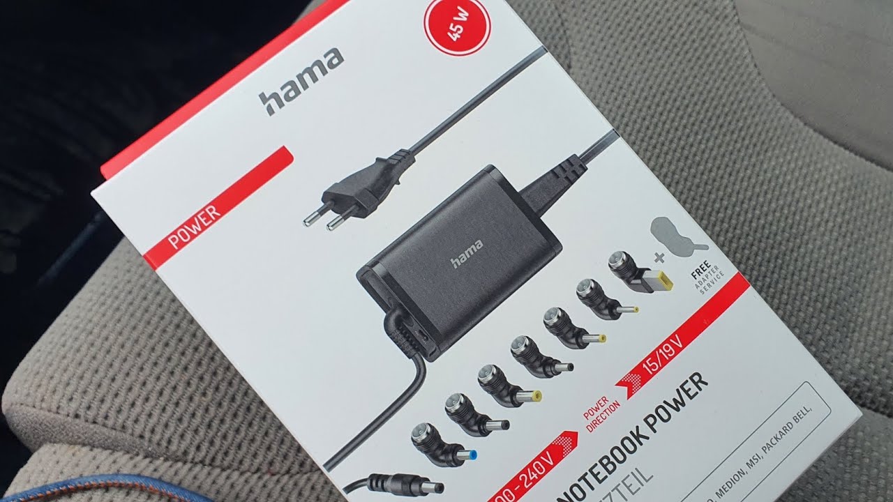 Unboxing Hama universal notebook power 45 kw. Incarcator universal Hama ...