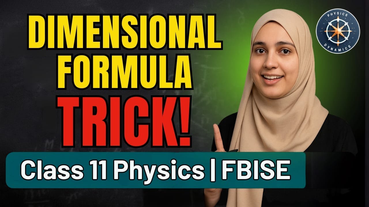 Dimensional Formula in 1 Shot | Class 11 Physics Made Easy | Board Exam ...