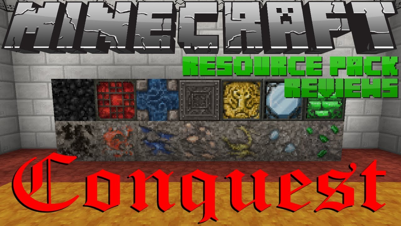Minecraft: Resource Pack Reviews w/SnakeMCGaming "Conquest" - YouTube