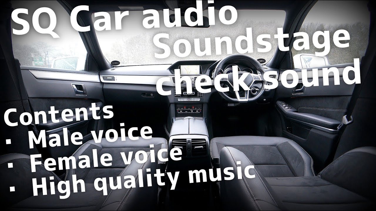 Stage test sound for car audio lovers.female and male voices, music ...