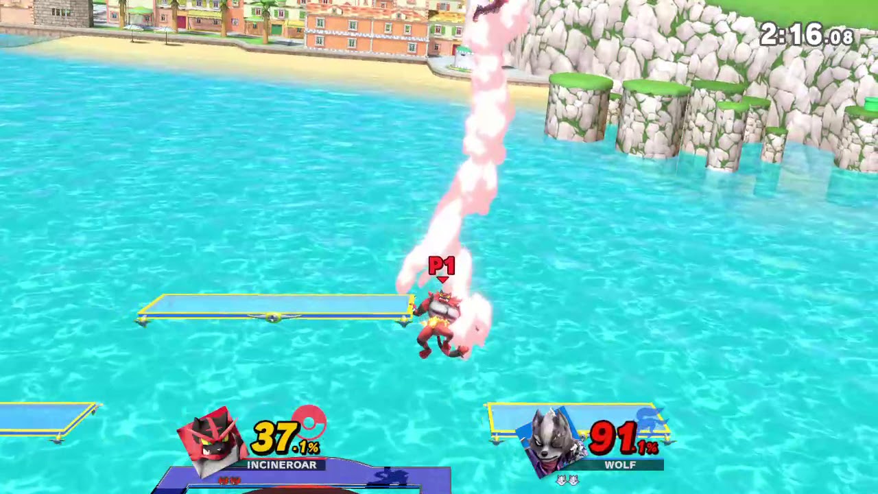 SSBU: Incineroar vs Wolf - YouTube