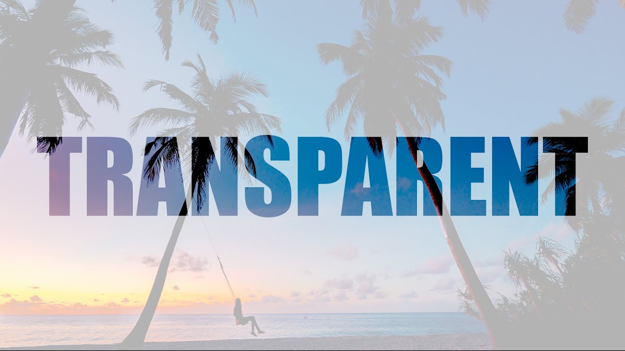 Transparent Text Effect | Photoshop Tutorial | TechWiz Hub - YouTube