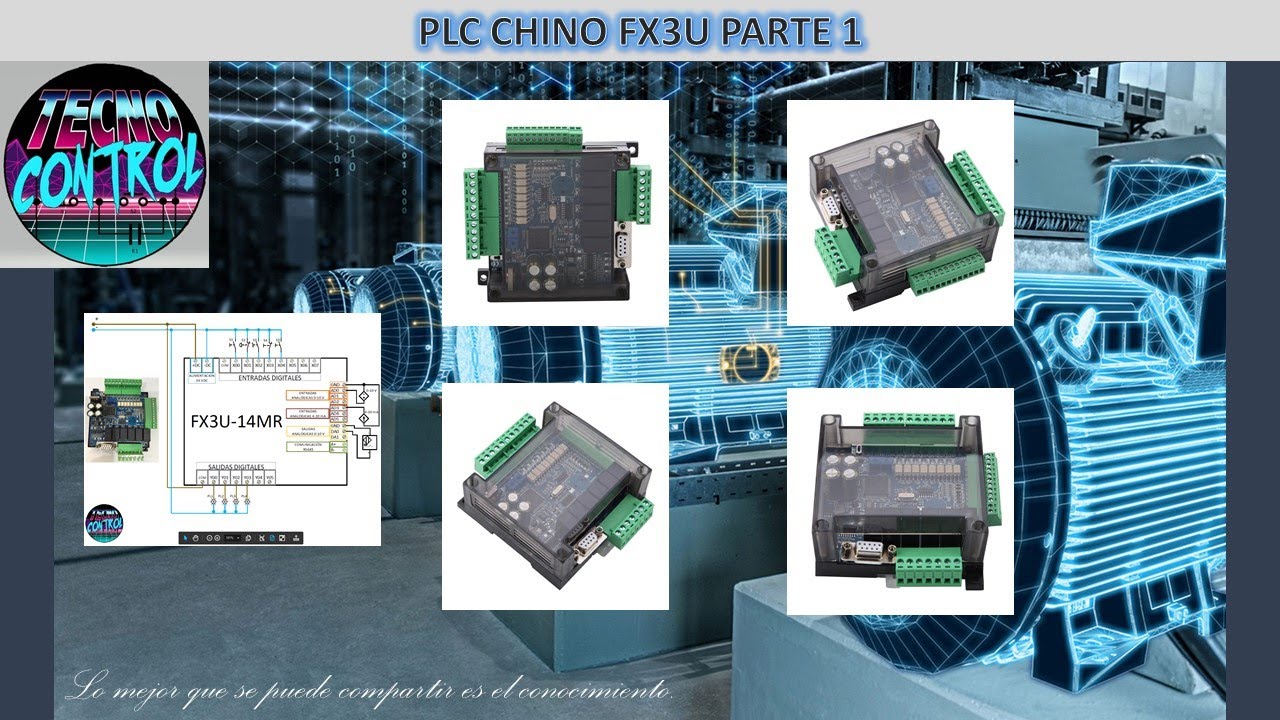 INTRODUCCIÓN AL PLC CHINO FX3U PARTE 1 (CONEXION) - YouTube