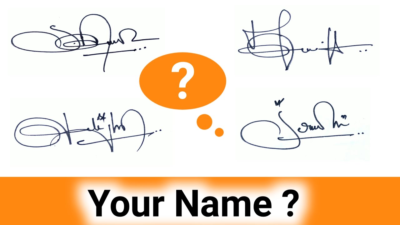 ️ How To Make Your Signature | Signature Style Of My Name - YouTube