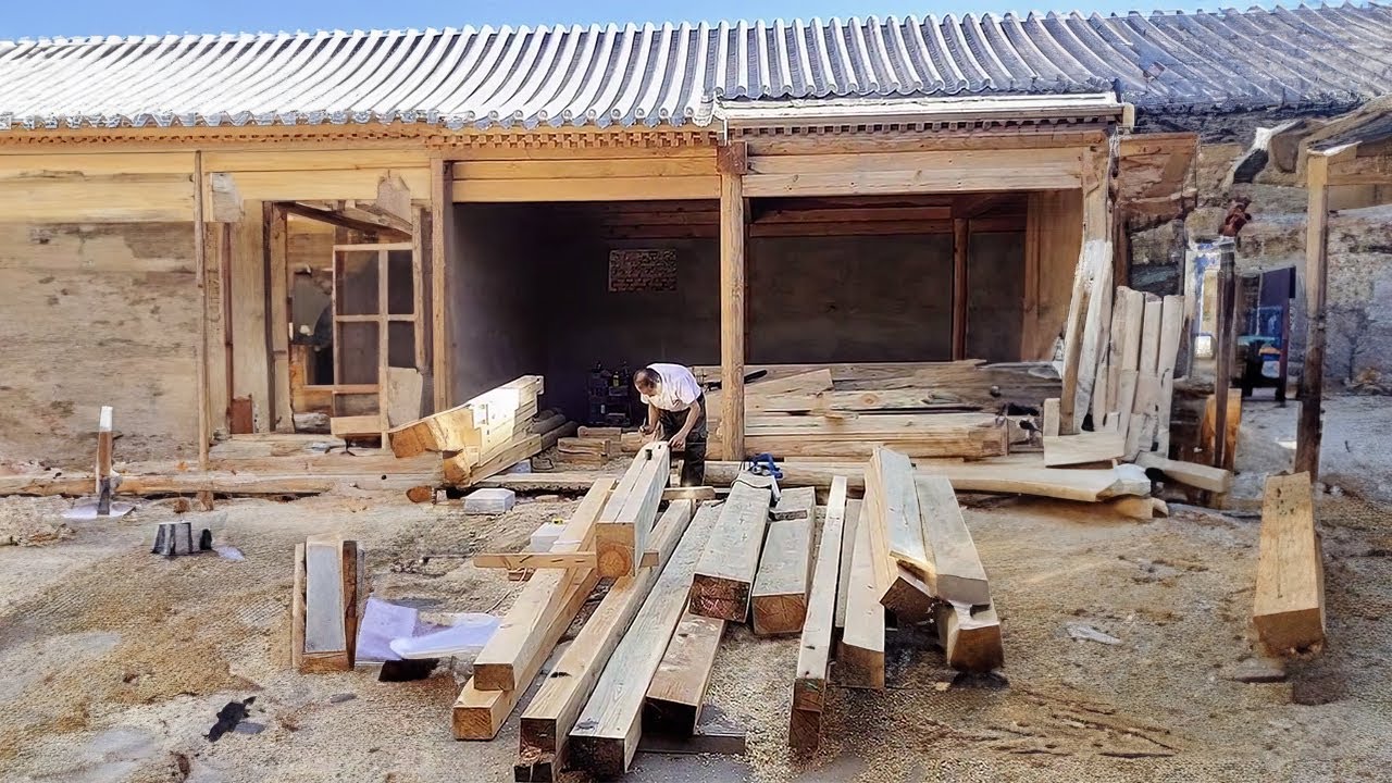 The Process of Making a Beautiful China-Style House Amazing Wooden ...