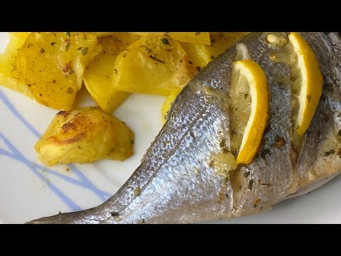 🐟ORADA al forn amb patates - YouTube