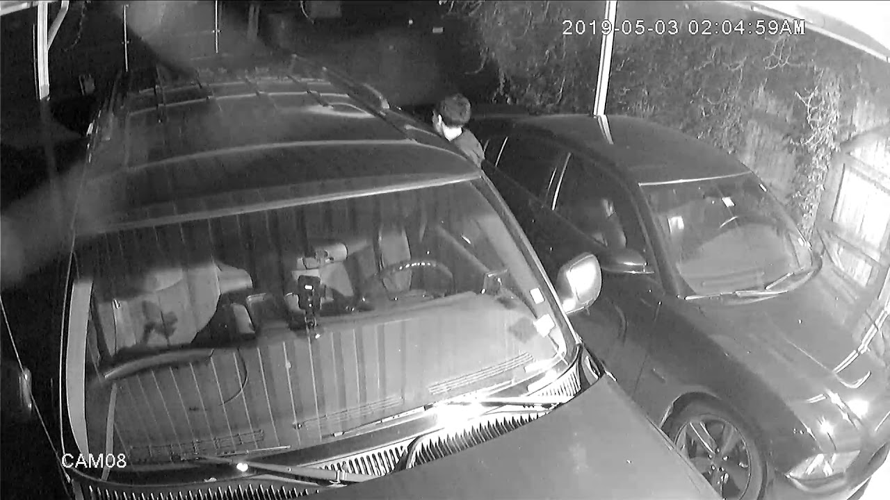 Vehicle break in attempt - YouTube