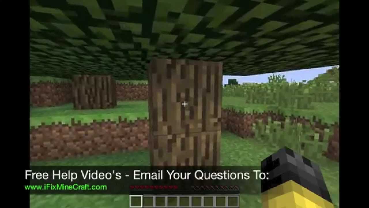How To Punch Trees? - Minecraft Tutorial - YouTube