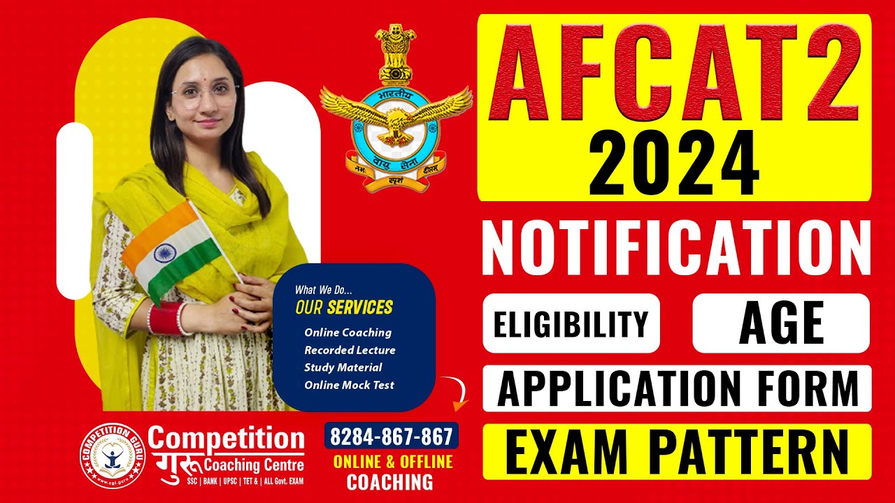 AFCAT 2 2024 Notification OUT🔥 | AFCAT 2 2024 Vacancy | AFCAT ...