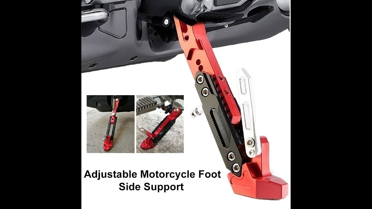 Cnc Aluminum Alloy Adjustable Kick stand Foot Side Stand For Motorcycle ...