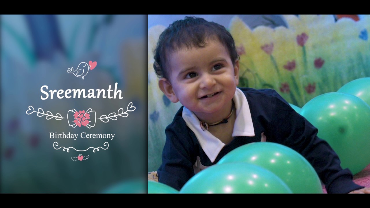 First Birthday Video| 1st Birthday Teaser | Sreemanth Birthday Teaser ...