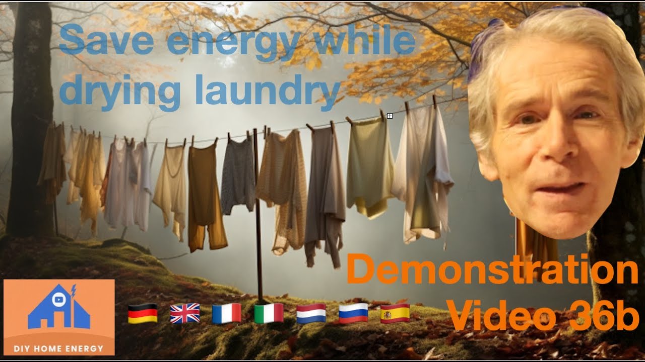 Save energy while drying the laundry, the demonstration - Video 36b ...