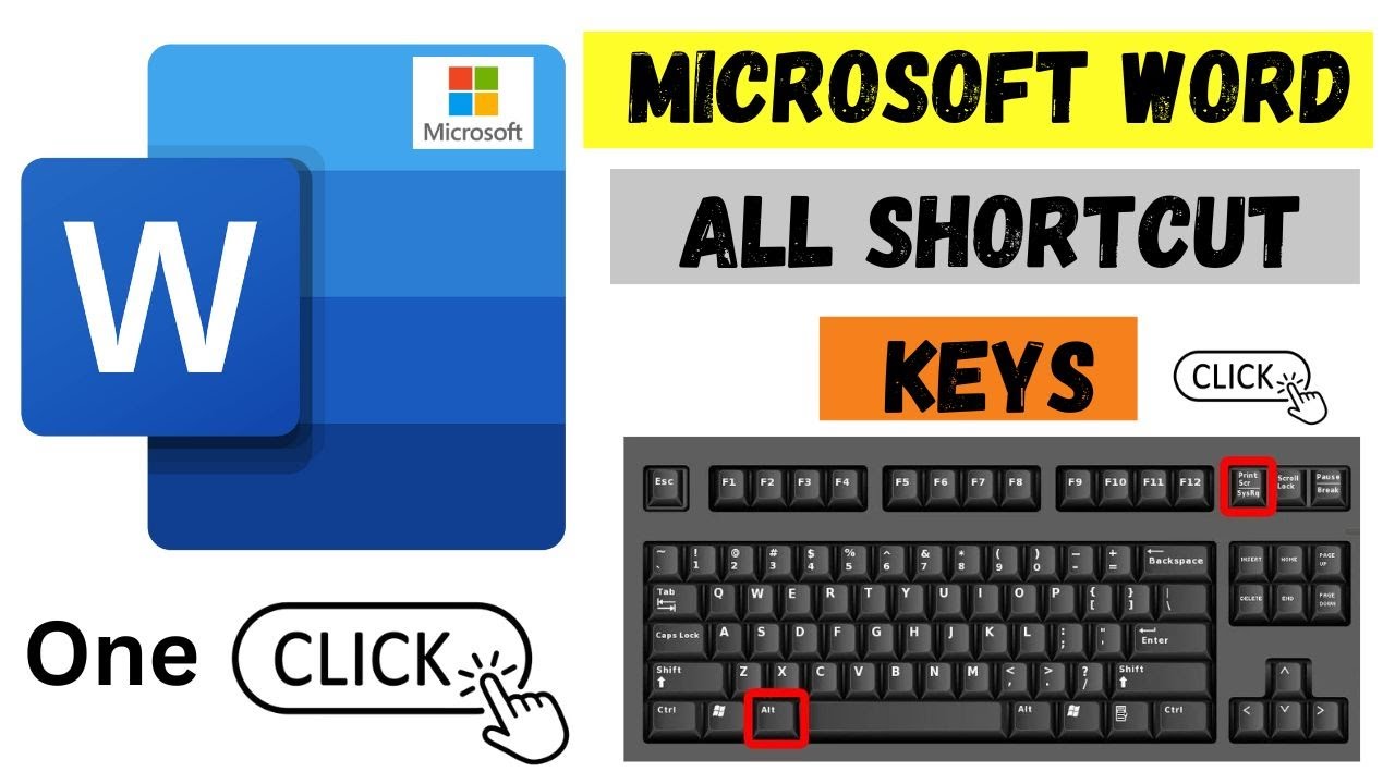 All MS Word Shortcut Keys in One Click | MS Word Shortcut Keys - YouTube