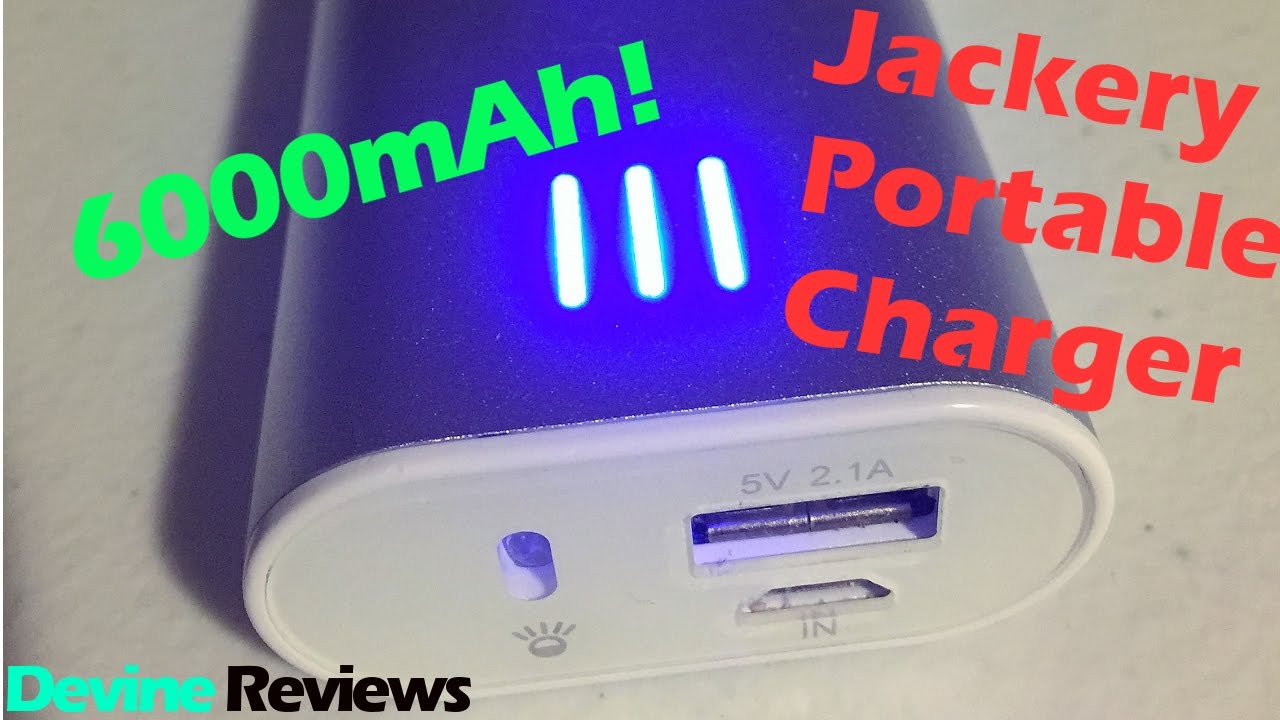 Jackery Bar 6000 mAh Portable Charger - YouTube