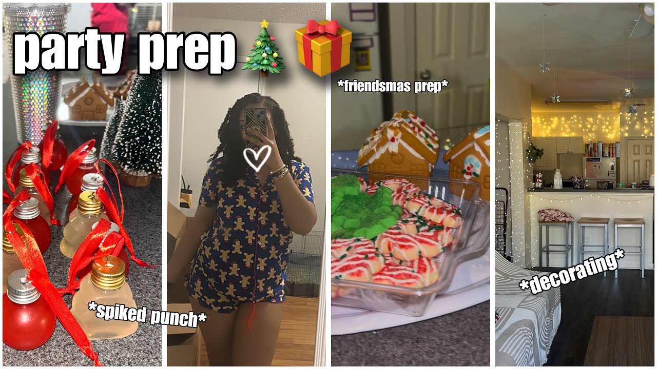 CHRISTMAS PARTY PREP | vlogmas day 4 🎄 - YouTube