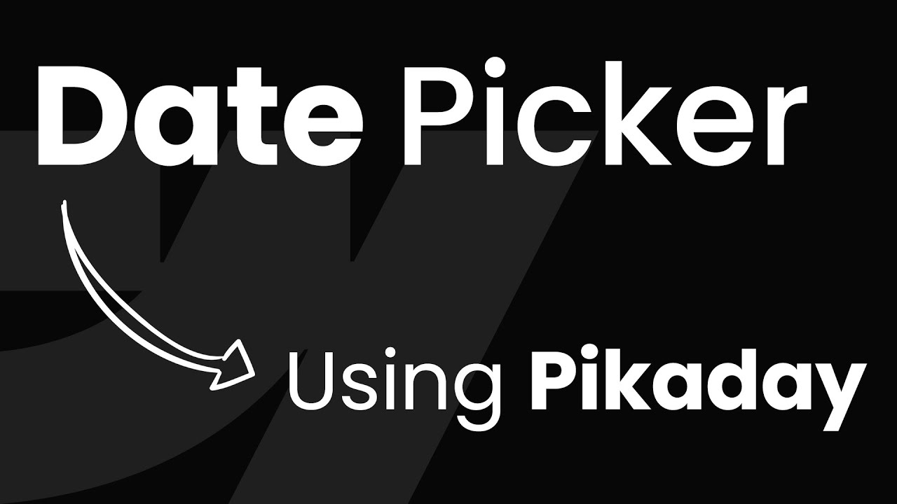 Custom Date picker in Webflow & Wized - YouTube