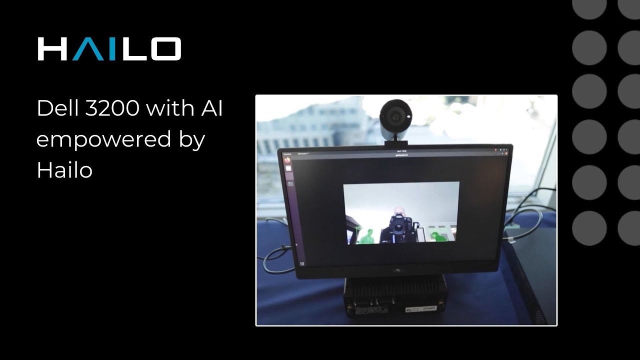 Dell 3200 with AI empowered by Hailo - YouTube