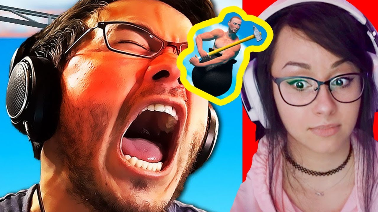 MARKIPLIER Getting Over it RAGE Compilation YLYL Challenge!!! - YouTube