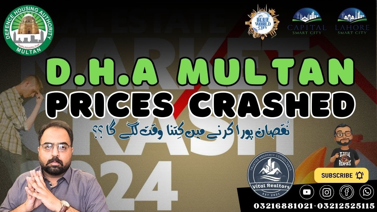 D.H.A Multan & others in trouble : REAL ESTATE Market CRASHED in Pakistan | How to survive ...