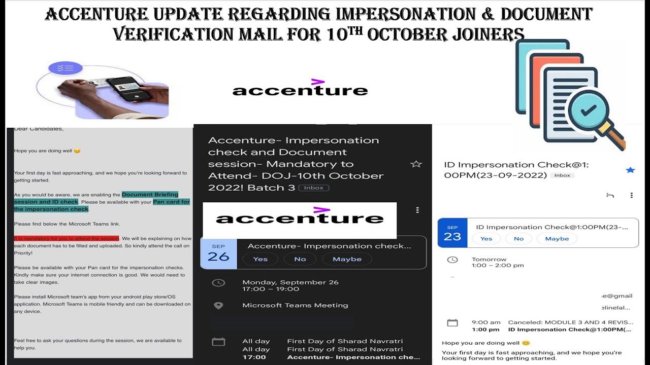 ACCENTURE TODAY UPDATE REGARDING IMPERSONATION & DOCUMENT VERIFICATION ...