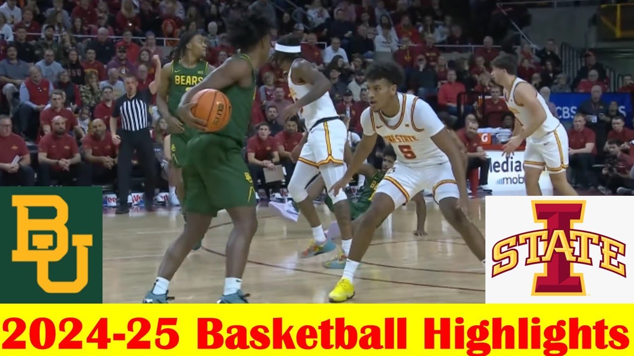 #25 Baylor vs #3 Iowa State Basketball Game Highlights 1 4 2025 - YouTube
