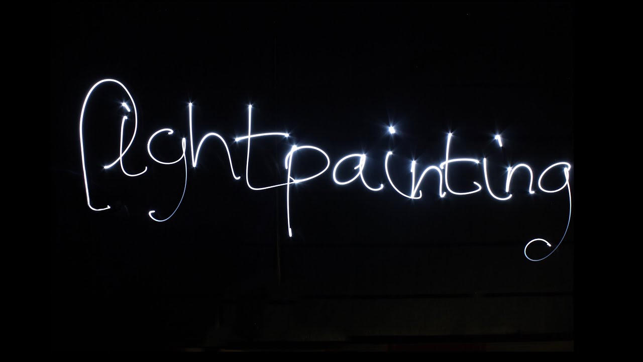 ¿Qué es lightpainting?¿Cómo escribir con luz? - YouTube