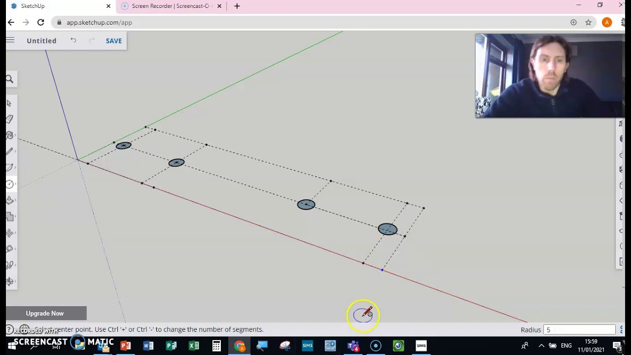 SketchUp Pulley Drawing 2 - Side Piece - YouTube