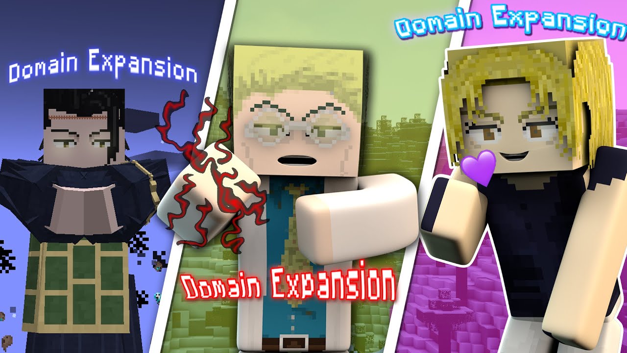 5+ DOMAIN EXPANSION BARU & Karakter Baru di Mod Minecraft JUJUTSU ...