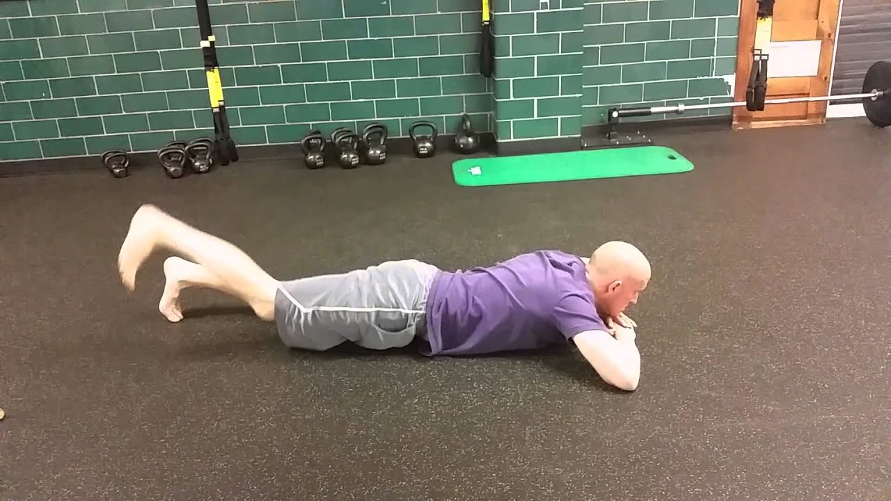 prone hamstring activation w/external rotation - YouTube