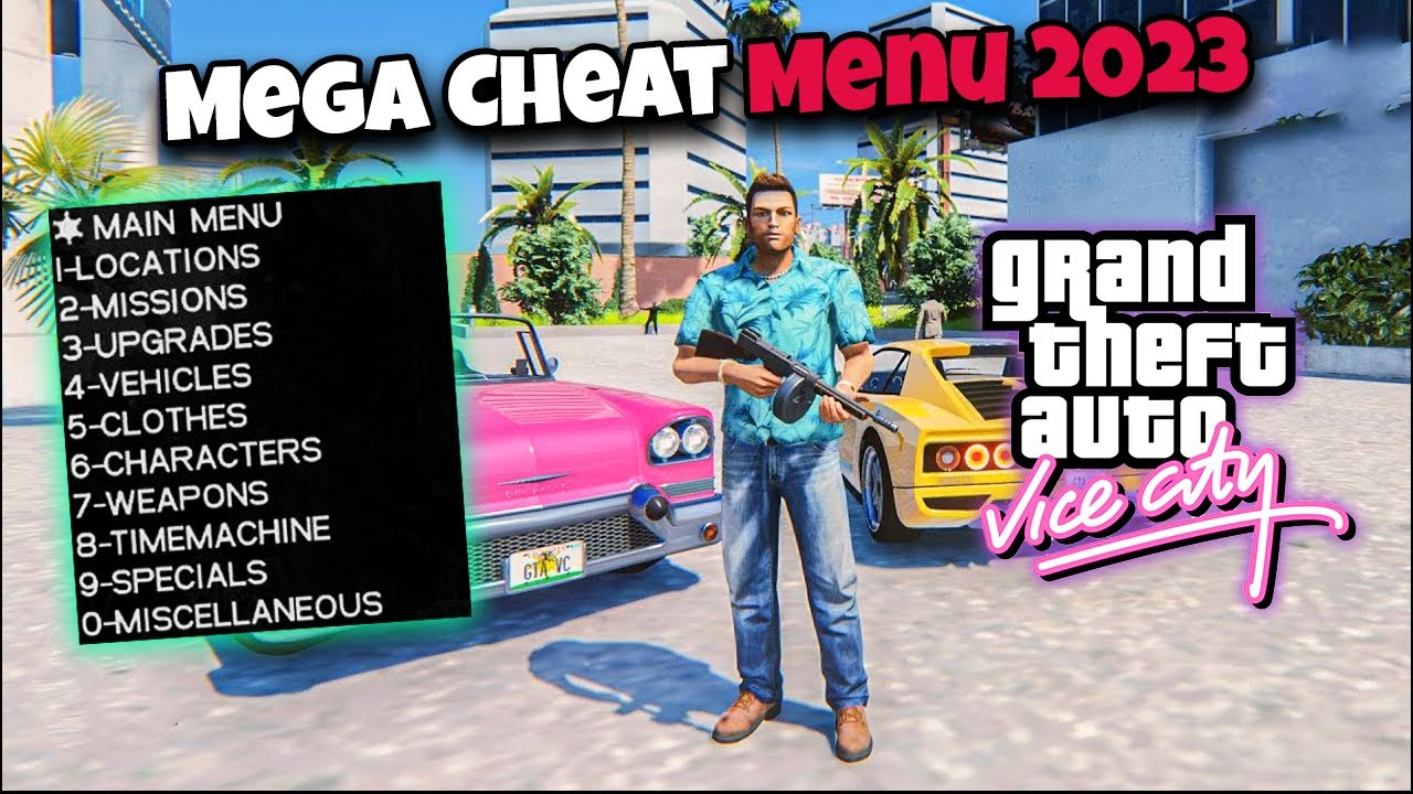 How to install New (2023) Mega Cheat menu in GTA Vice City - YouTube