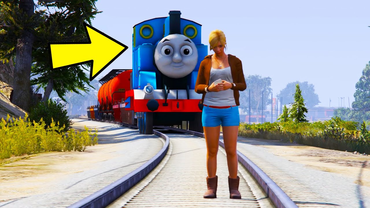 Tracey Meets Thomas The Train in GTA 5 - YouTube
