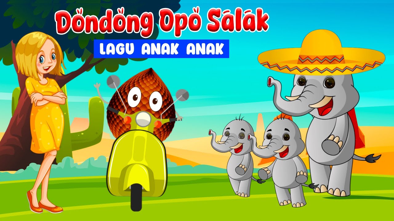 Dondong Opo Salak | Bebek Berenang dan ayam Lucu / Lagu Anak Anak ...