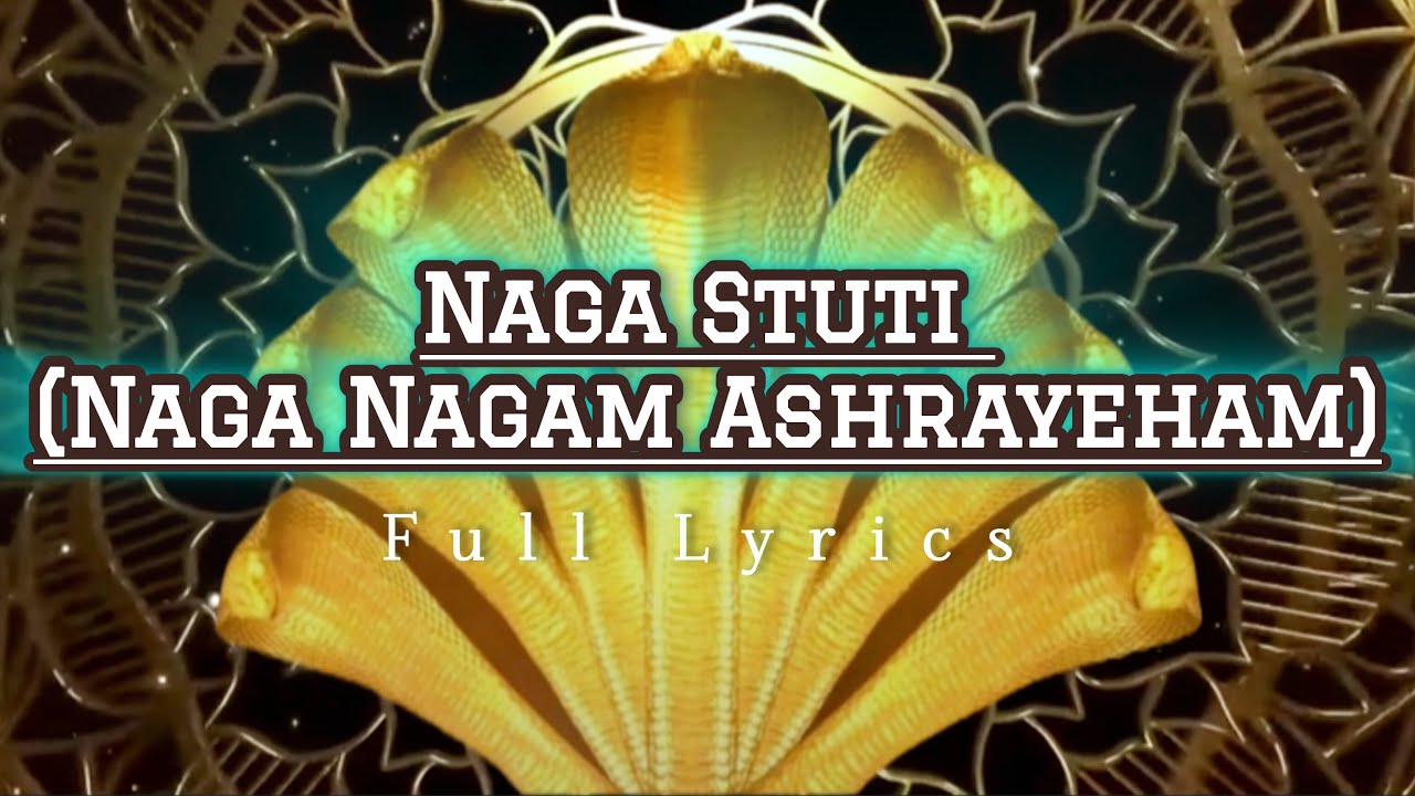 😌 NAGA STUTI || FULL LYRICS || Give Prosperity & Wealth 😌 #devotional # ...