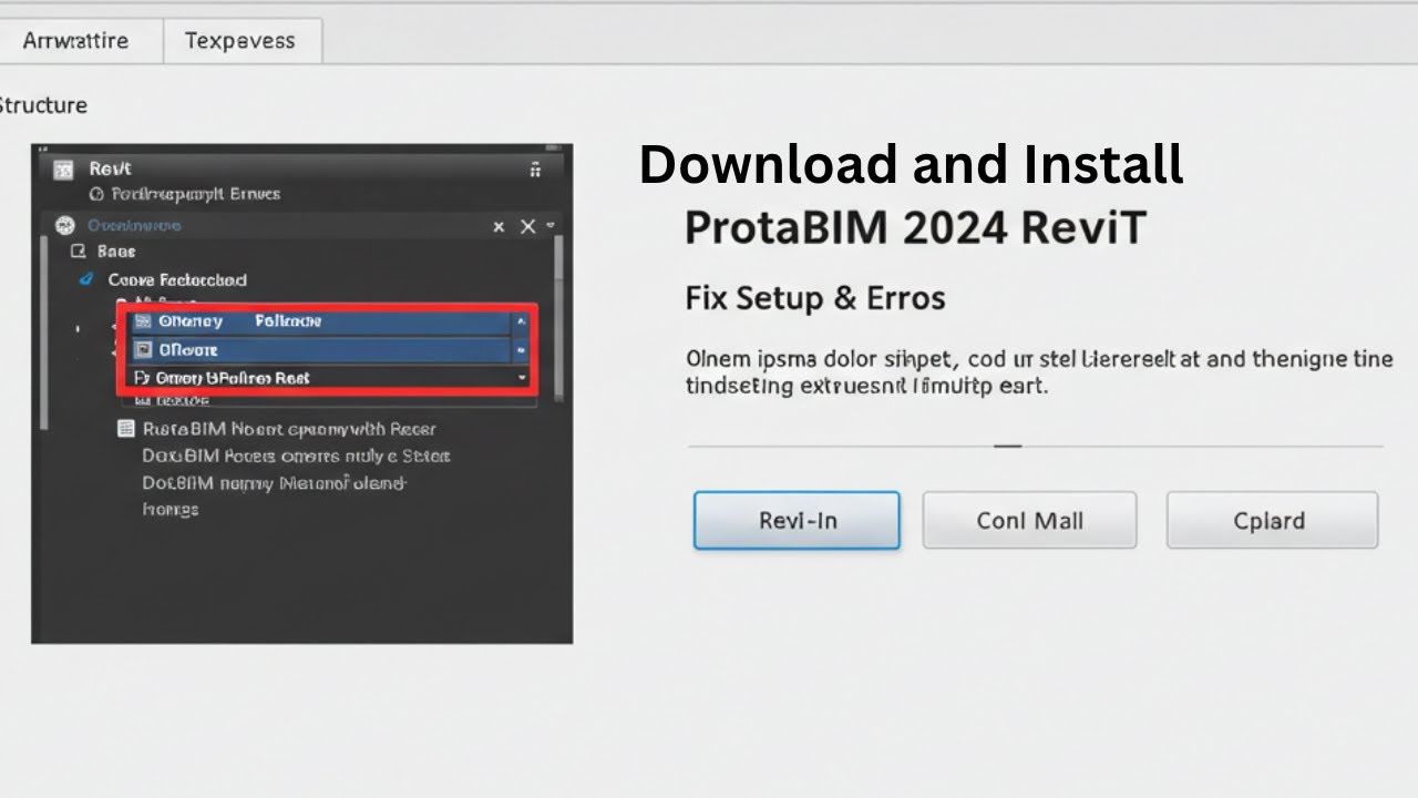 ProtaBIM 2024 to Revit Setup Guide | Fix Installation Errors & Unlock ...