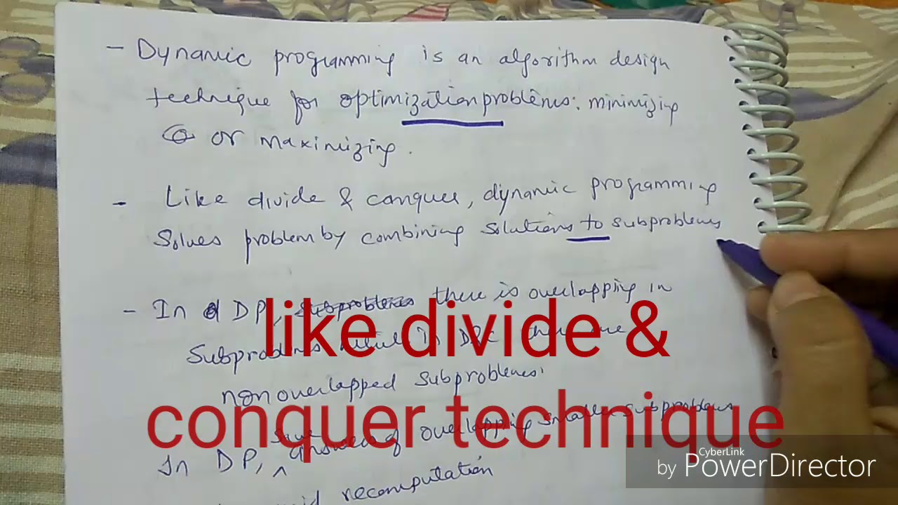 Dynamic Programming Algorithm Designing Technique Lecture41ada Youtube